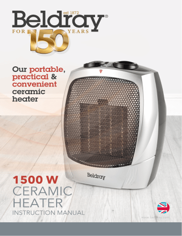 Beldray EH3650 1500W Ceramic Heater Instruction manual | Manualzz