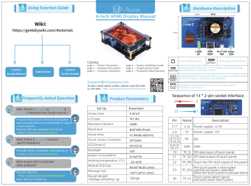 Miuzei MC21-4 Raspberry Pi 4 Touchscreen User Manual | Manualzz