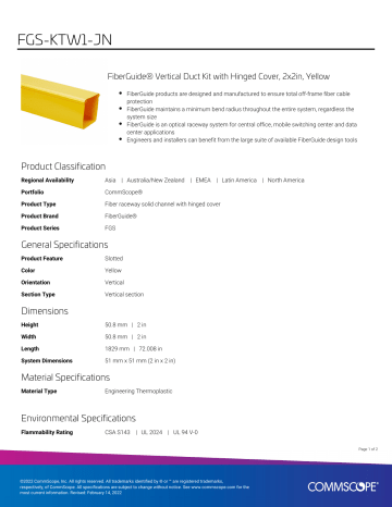 CommScope FGS-KTW1-JN Fiber Instruction manual | Manualzz
