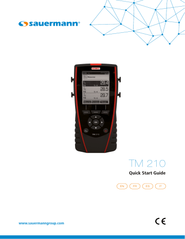 sauermann TM 210 Multi-Channel Thermometer User Guide | Manualzz