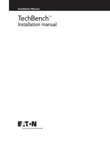 EATON TechBench Desk and Workbench System Installation Guide | Manualzz