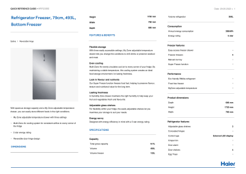 Haier HRF520BS Refrigerator Freezer User Guide | Manualzz