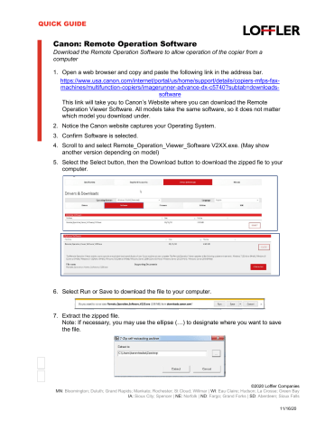 LOFFLER Canon Remote Operation Software User Guide | Manualzz
