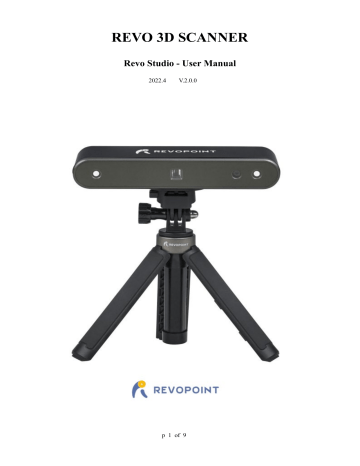 REVOPOINT Revo 3D Scanner User Manual | Manualzz