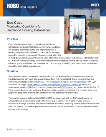 Onset UX100-003 Hobo Data Loggers Installation Guide | Manualzz