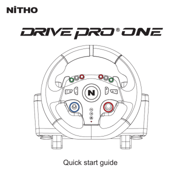 NiTHO DRIVE PRO ONE One Gaming Racing Wheel User Guide | Manualzz
