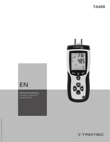 TROTEC TA400 Dynamic Pressure Anemometer Instruction manual | Manualzz