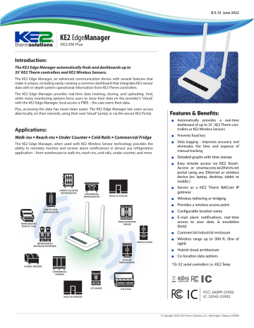 KE2therm KE2-EM Plus Edge Manager User Manual | Manualzz
