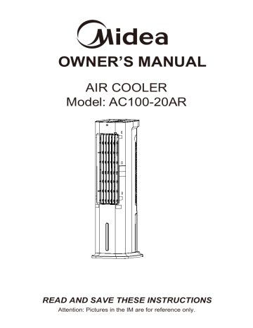 Midea AC100-20AR Air Cooler Owner’s Manual | Manualzz