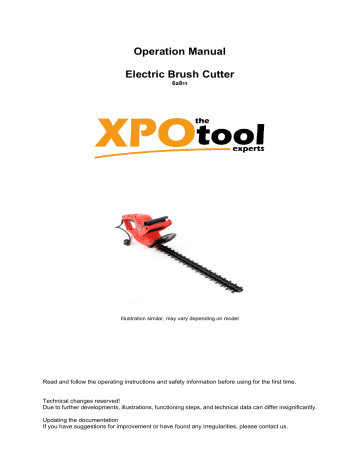 XPOtool 62811 Electric Brush Cutter User Manual | Manualzz