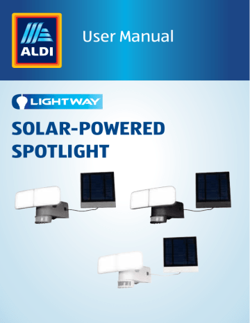 ALDI LIGHTWAY Solar Powered Spotlight User Manual | Manualzz