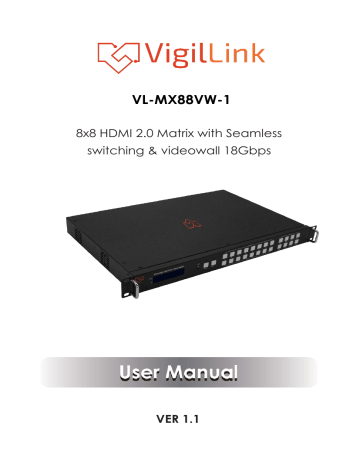 VigilLink VL-MX88VW-1 Matrix User Manual | Manualzz