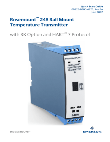 Installation. Emerson Rosemount 248 | Manualzz