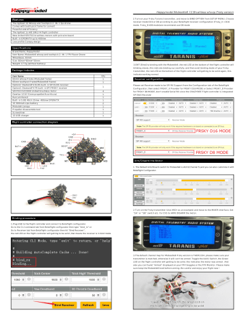 Happymodel Mobeetle6 1S Brushless Whoop Frsky User Guide | Manualzz
