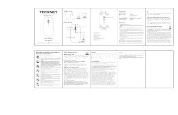 TECKNET TK-MS003 Wireless Mouse User Manual | Manualzz