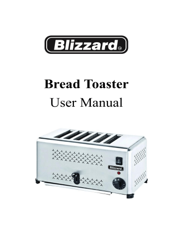 blizzard B6ST Bread Toaster User Manual | Manualzz