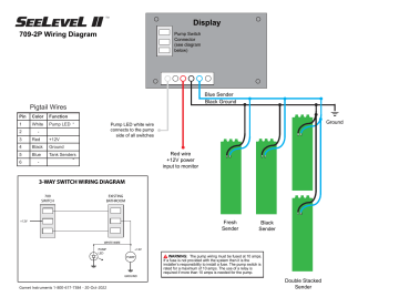 SeeLeveL 709-2P Tank Monitor System Instructions | Manualzz