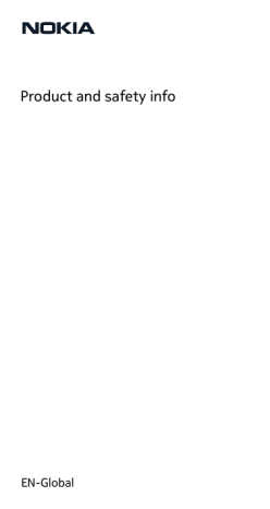 Nokia TA-1243 Dual-SIM 128GB 5G Smartphone User Manual | Manualzz