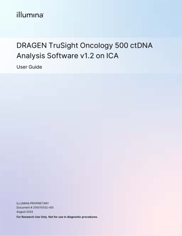 illumina DRAGEN TruSight Oncology 500 ctDNA Analysis Software on ICA ...