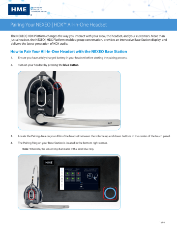 HME HS7000 HDX All-In-One Headset User Manual | Manualzz