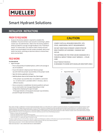 MUELLER SH-GW-V4 Smart Hydrant Solutions Instruction manual | Manualzz
