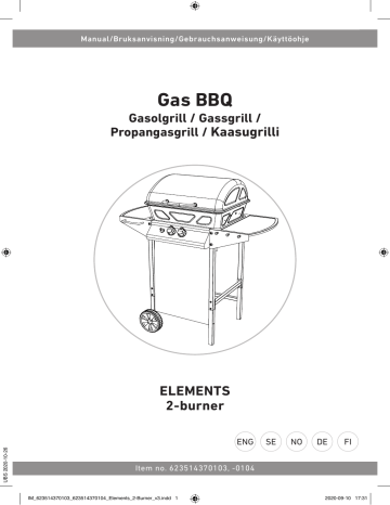 RUSTA 623514370103 2-Burner Gas BBQ Grill User Manual | Manualzz