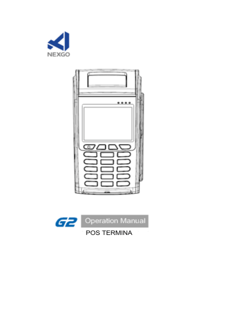 NEXGO G2 POS Terminal User Manual | Manualzz