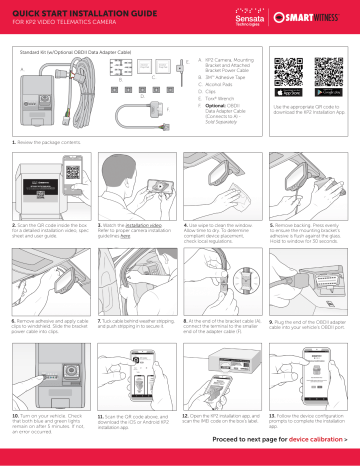 SMARTWITNESS KP2 Video Telematics Camera Installation Guide | Manualzz