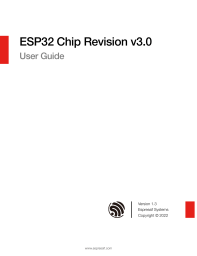Espressif ESP32 Chip - Manual, User Guide
