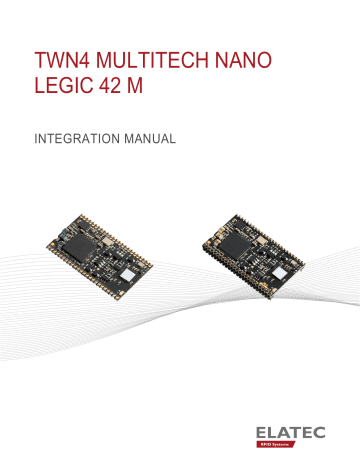 ELATEC TWN4 Multitech Nano Legic 42 M RFID Reader Module Instruction ...