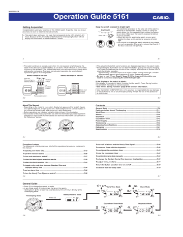 Casio QW-5161 Watch User Manual | Manualzz