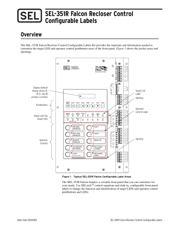 SEL -351R Falcon Recloser Control Configurable Labels User Guide | Manualzz