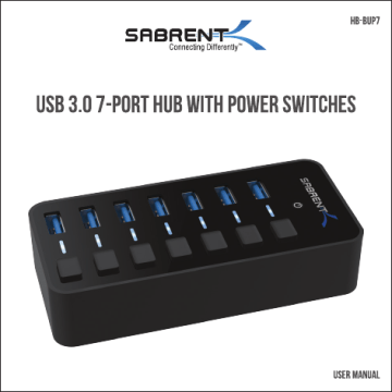 Sabrent HB-BUP7 USB 3.0 Hub User Manual | Manualzz