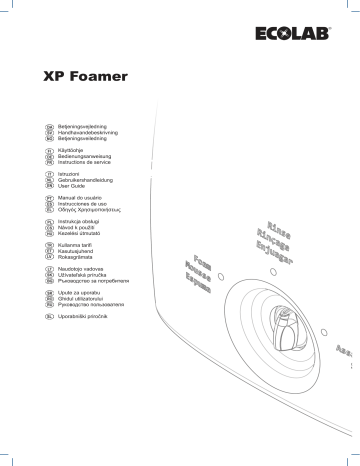 Ecolab XP Foamer Powerful Cleaning Machine Mode d'emploi | Manualzz