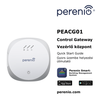 Perenio PEACG01 Smart Control Gateway User Guide | Manualzz