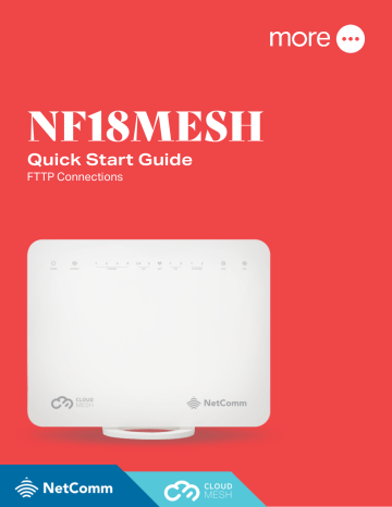 NetComm NF18MESH CloudMesh Networking Gateway User Guide | Manualzz