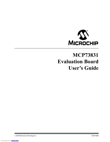 MICROCHIP MCP73831 Evaluation Board User Guide | Manualzz