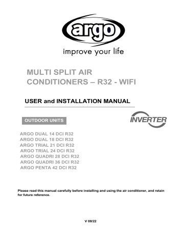 argo 14 DCI R32 Multi Split Air Conditioners User Manual | Manualzz
