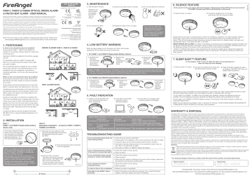 FireAngel FA6611 Smoke Alarm User Manual | Manualzz