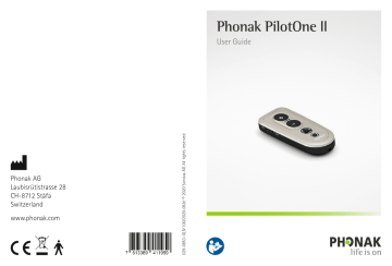 PHONAK PilotOne II Hearing Aids User Guide | Manualzz