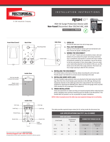 RectorSeal RSH-50 Instruction | Manualzz