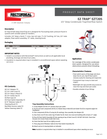 RectorSeal EZ Trap Instruction | Manualzz