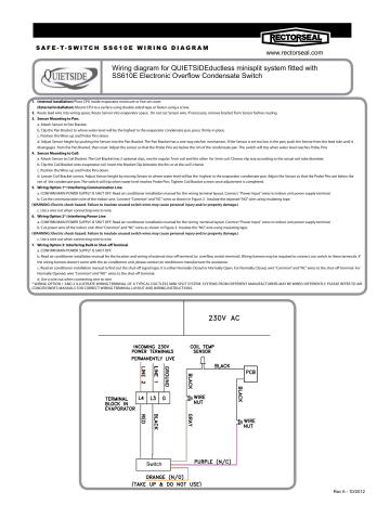 RectorSeal Safe-T-Switch SS610E Wiring Diagram | Manualzz