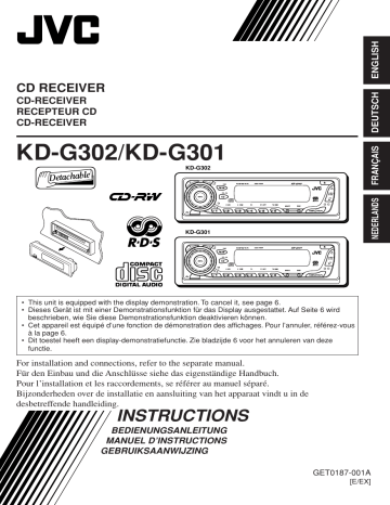 JVC KD-G302 User Guide Manual | Manualzz
