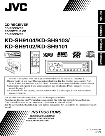 JVC KD-SH9104 User Guide Manual | Manualzz
