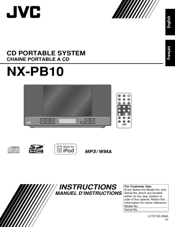JVC NX-PB10 User Guide Manual | Manualzz