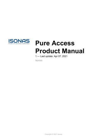 ISONAS ISONAS Pure Access User Guide | Manualzz