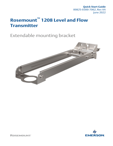 Rosemount 1208 Level and Flow Transmitter Extendable mounting bracket ...