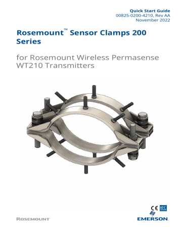 Rosemount Sensor Clamps 200 Series Quick Start Guide | Manualzz