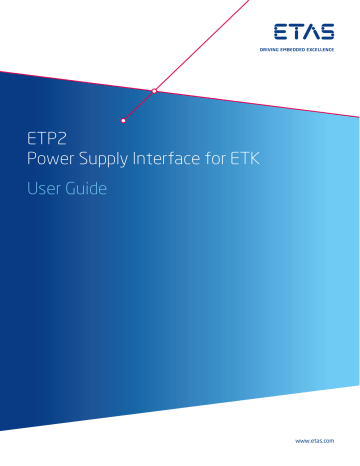 ETAS ETK User Guide | Manualzz